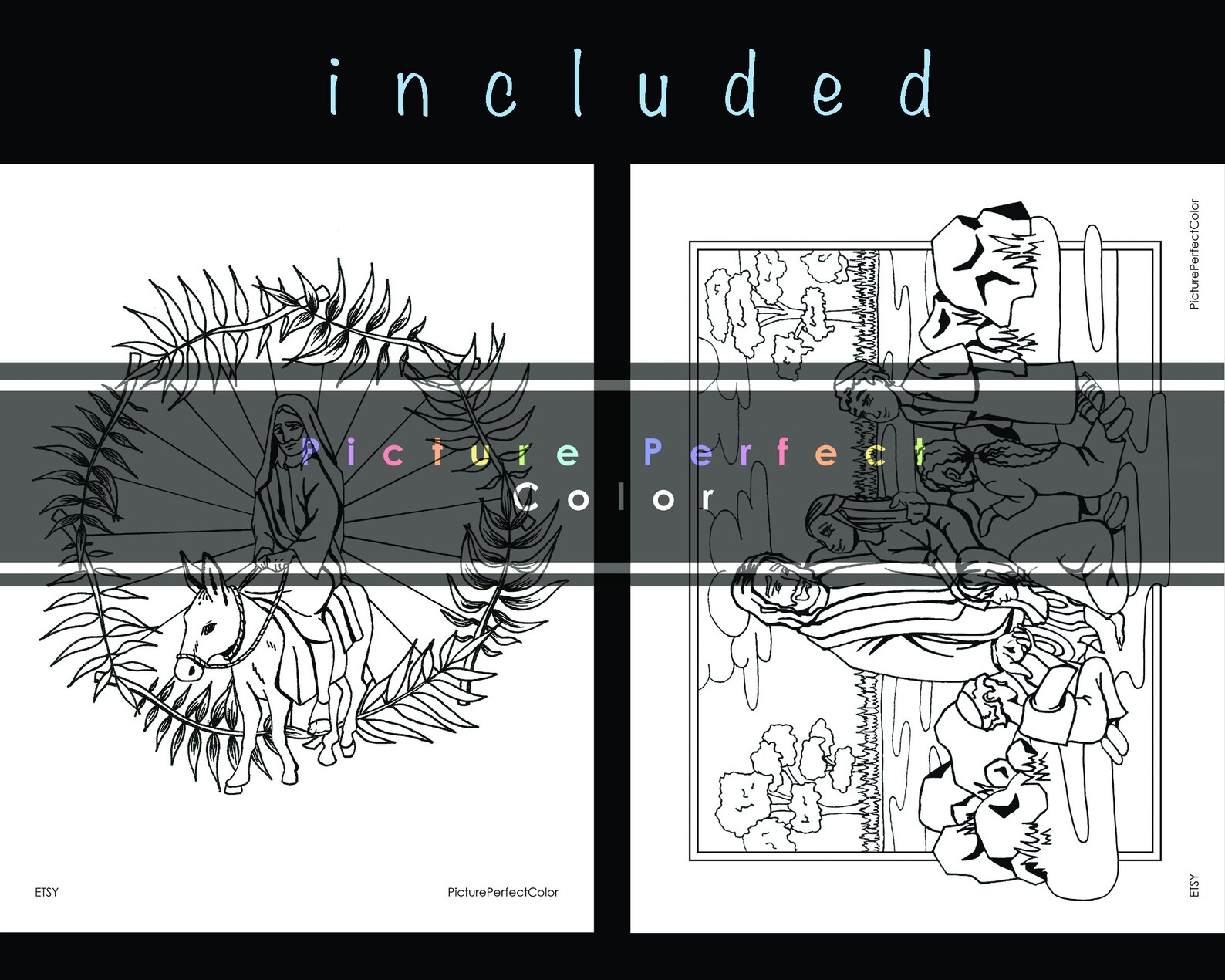 New Testament Coloring Pages Colouring Activity Bundle Jesus Christ ...