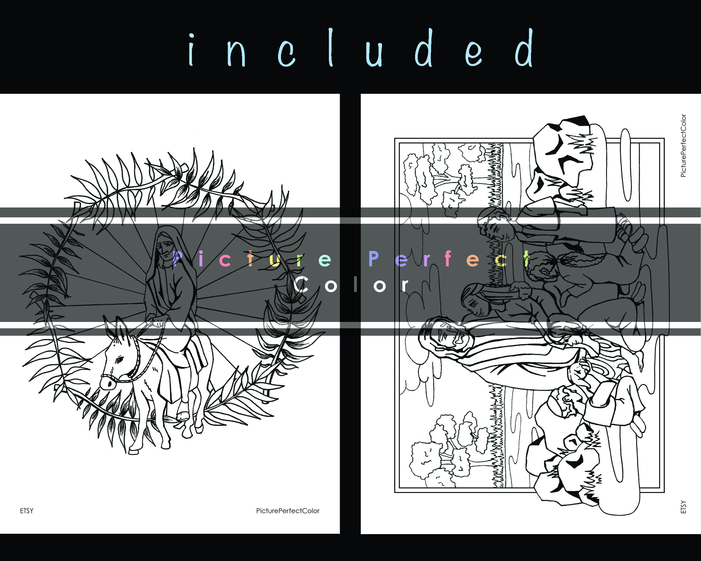 New Testament Coloring Pages Colouring Activity Bundle Jesus Christ ...