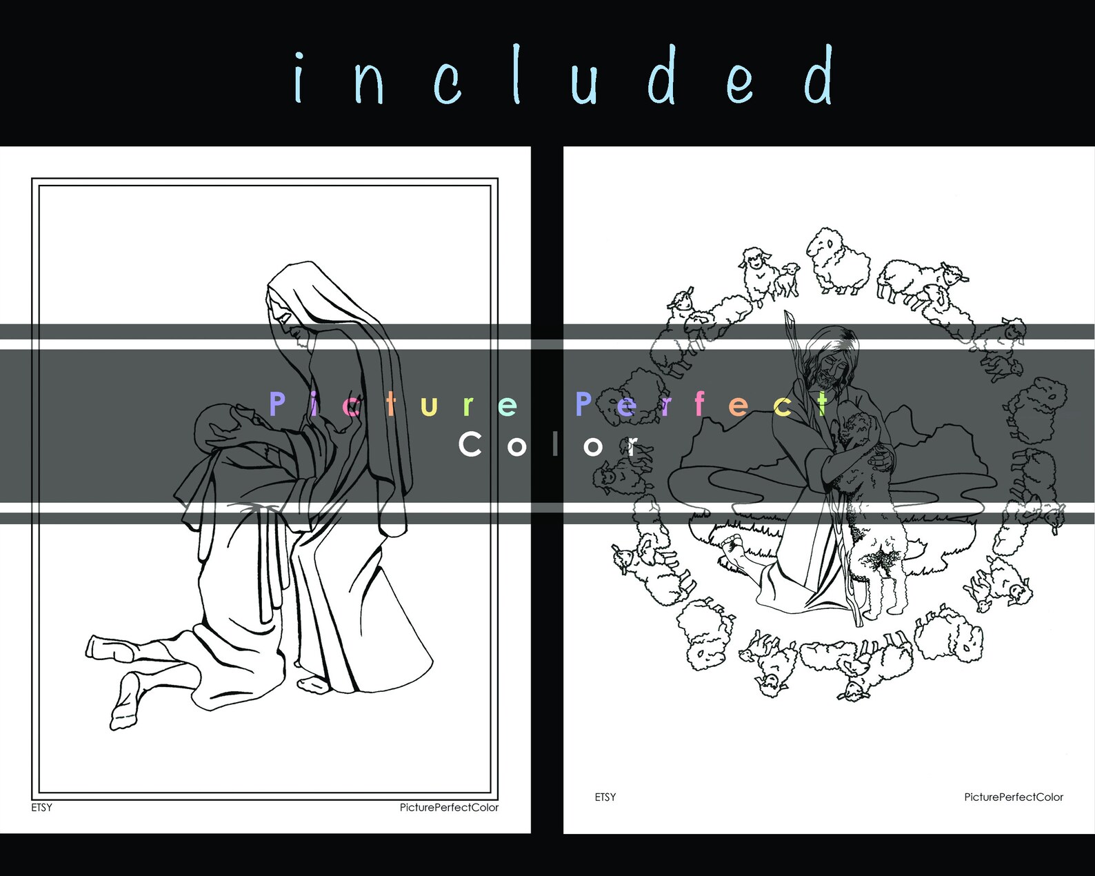 New Testament Coloring Pages Colouring Activity Bundle Jesus Christ ...