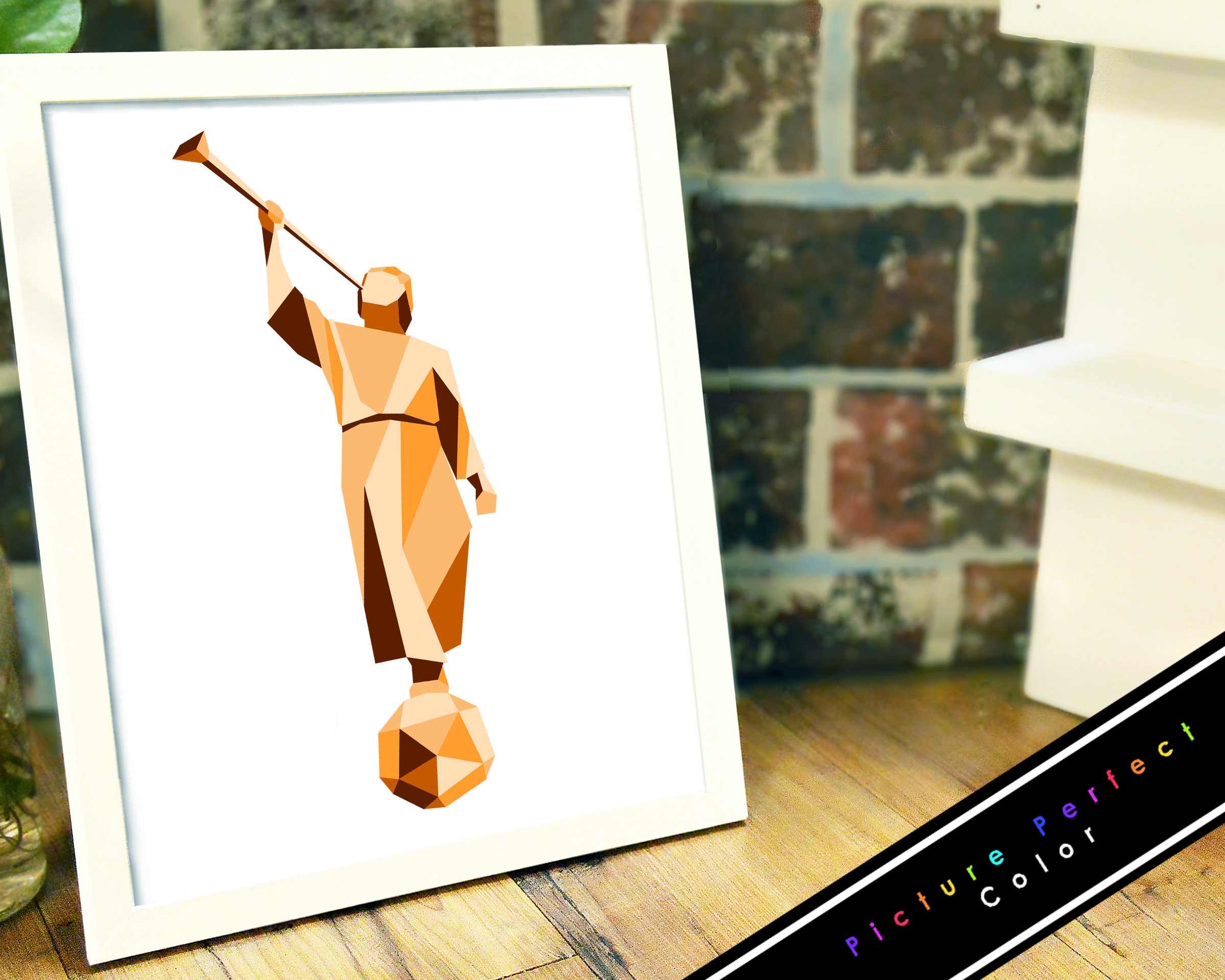 Angel Moroni Temple Statue PNG Digital Stickers Clip Art Book of Mormon ...