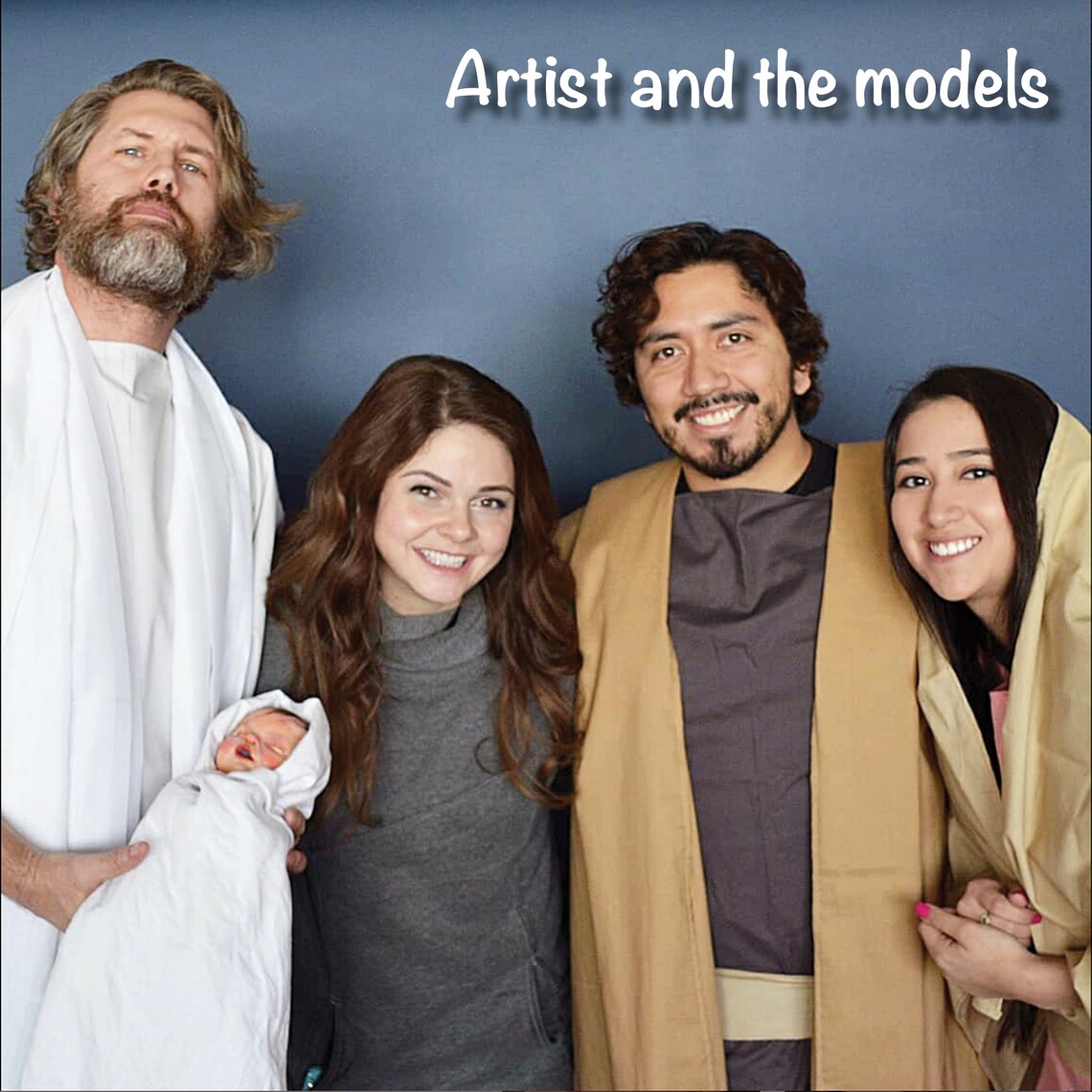 Christmas Nativity Painting Wall Art Print Birth of Jesus Christ to ...
