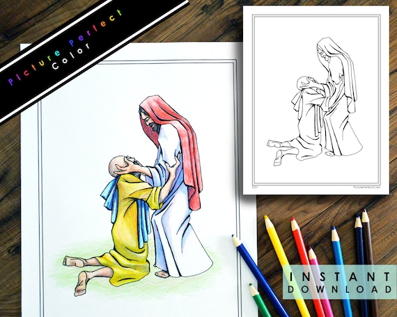 Jesus Christ Healing a Blind Man/ New Testament Bible Gospel - Etsy