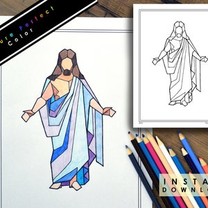 Jesus Christ Christus Statue Geometric New Testament Bible Gospel LDS ...