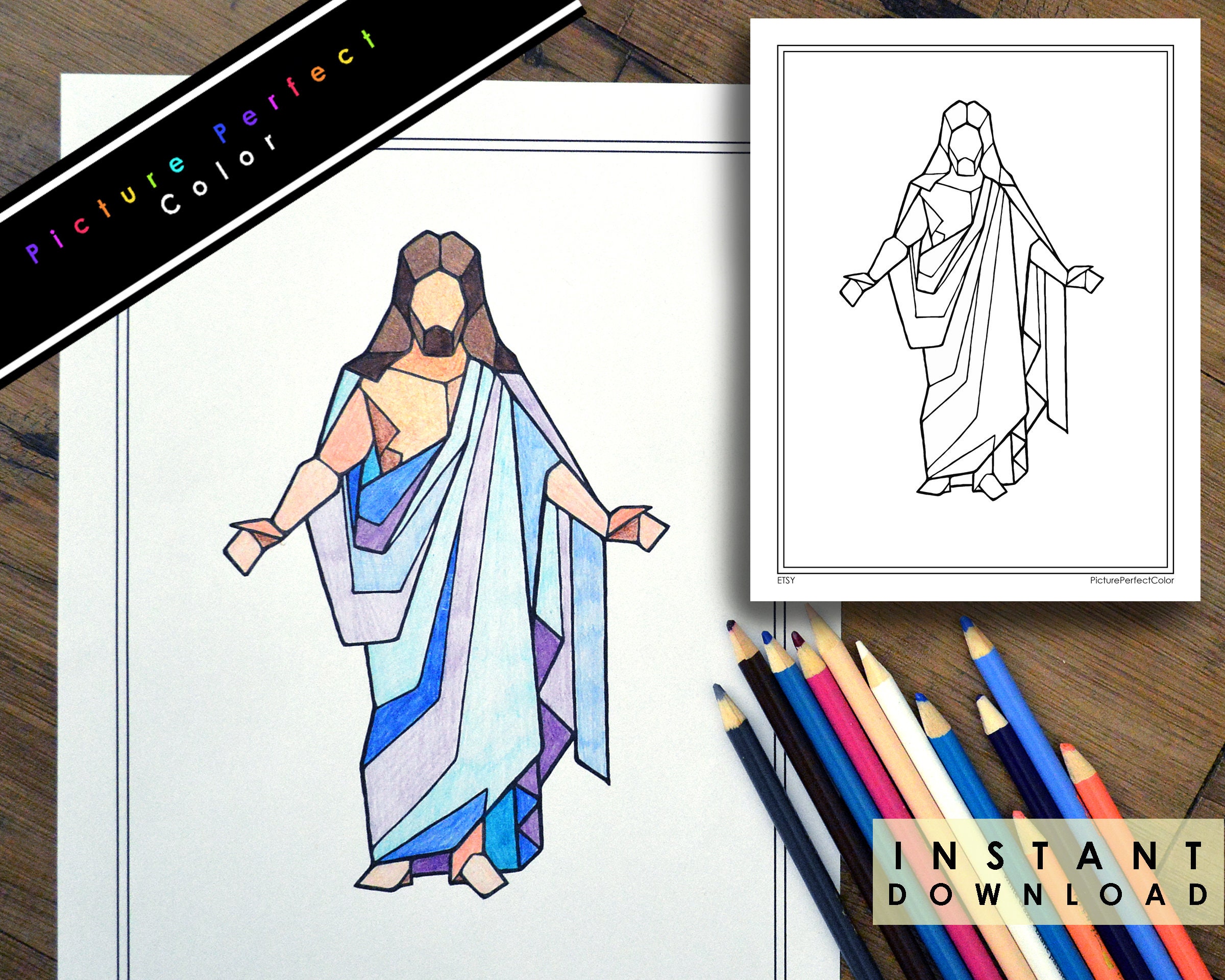 Jesus Christ Christus Statue Geometric New Testament Bible Gospel LDS ...