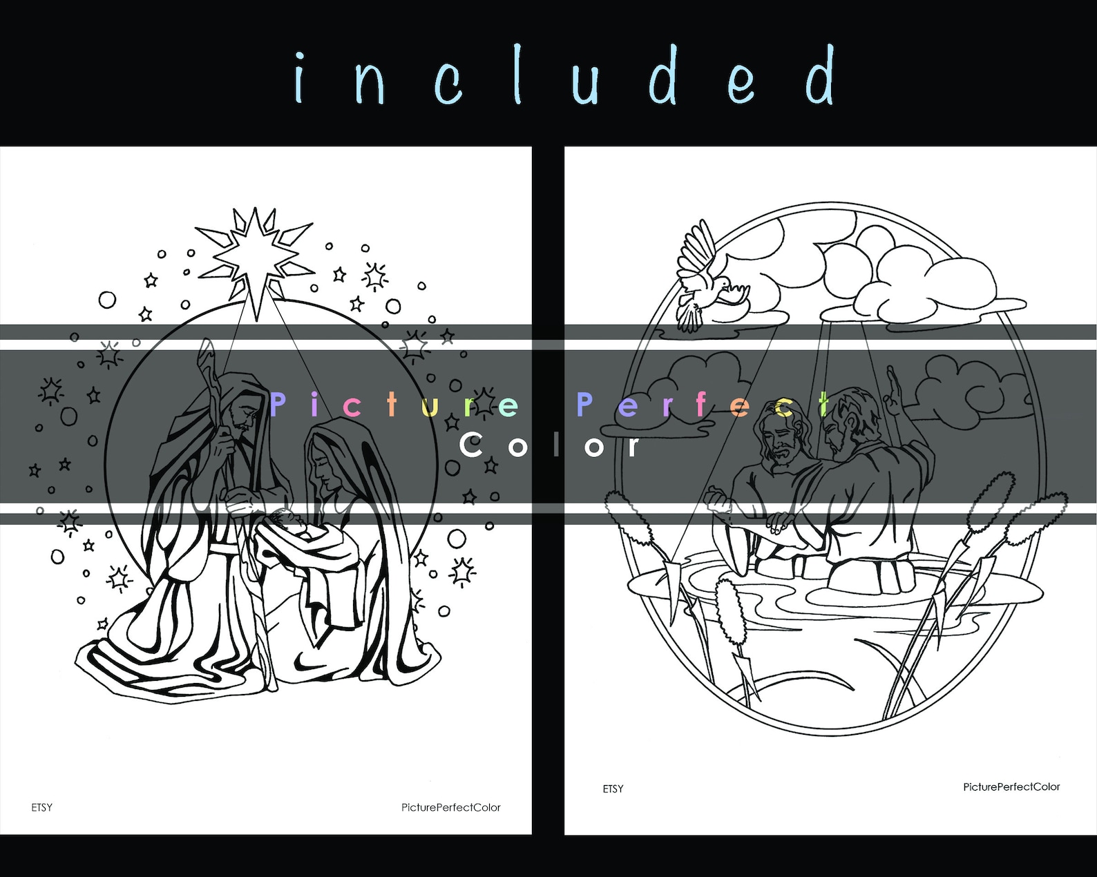 New Testament Coloring Pages Colouring Activity Bundle Jesus Christ ...