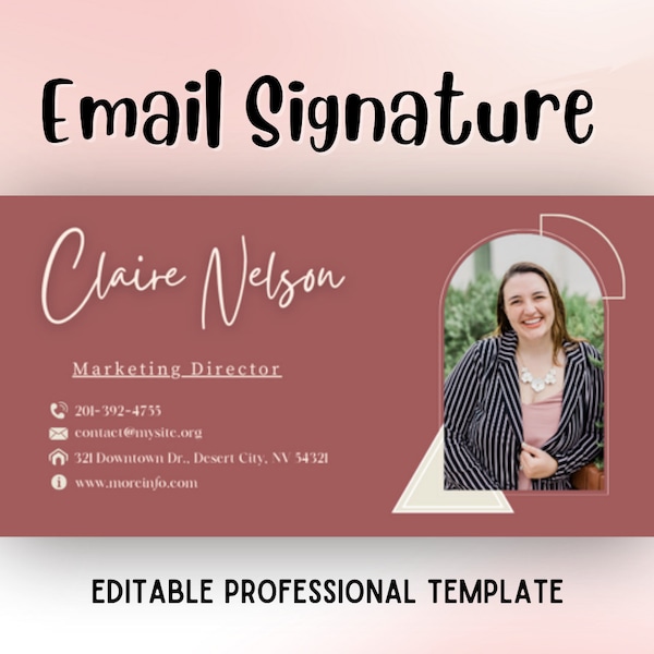 Cute Editable Teacher Email Signature - Etsy