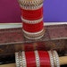 Wedding Bridal Chuda Red Chura Designer Chura & Golden Stone - Etsy