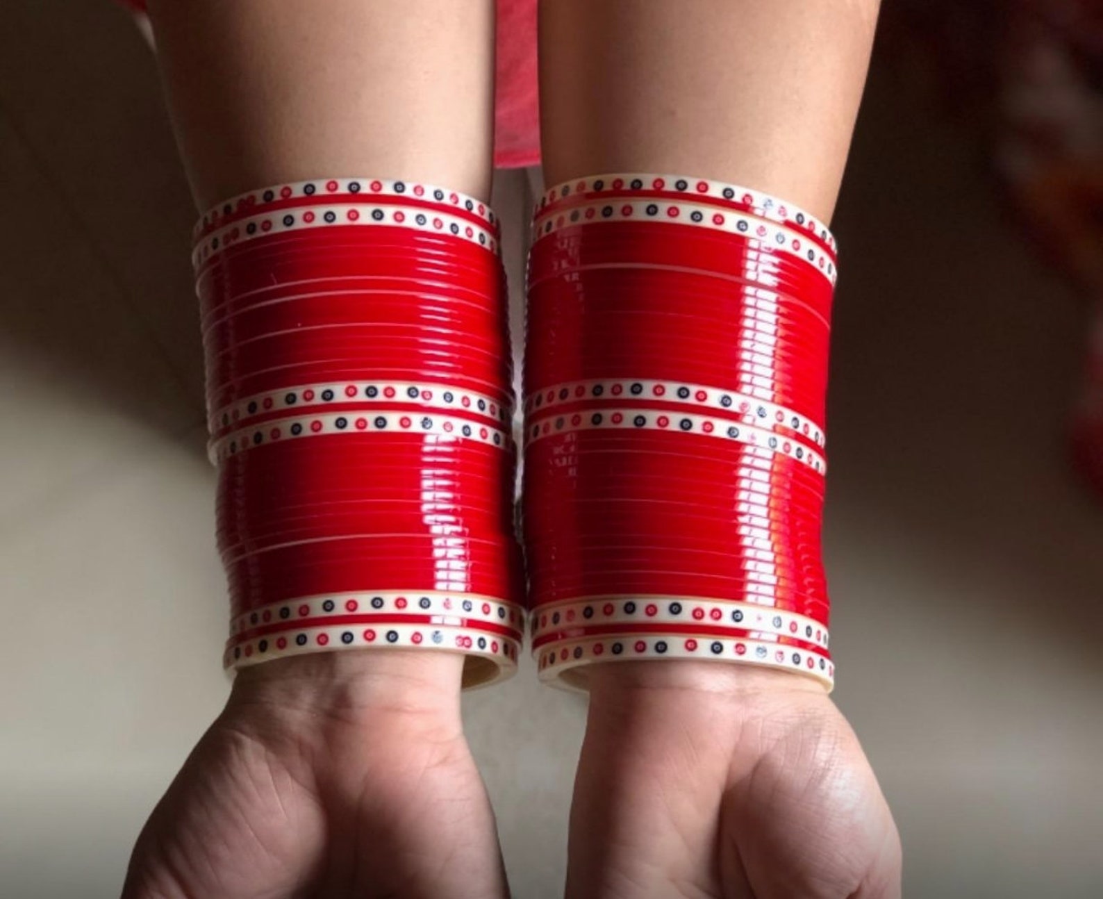 Chuda Red Designer & Golden Stone Bridal Dulhan Chuda Fashion - Etsy