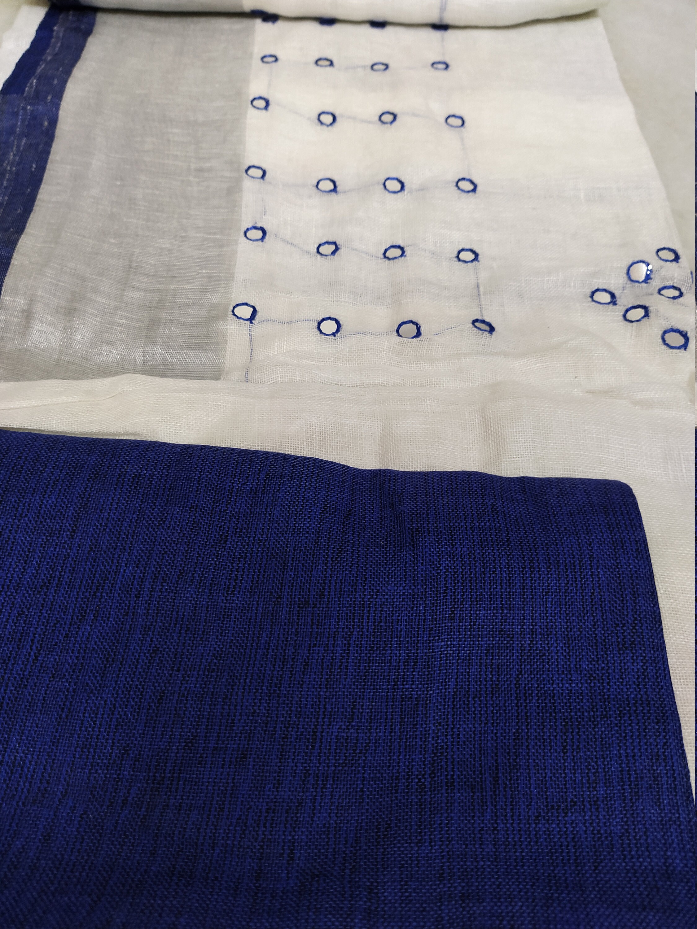 Free Shipping Linen Saree Pure Linen Sari Organic Linen by - Etsy