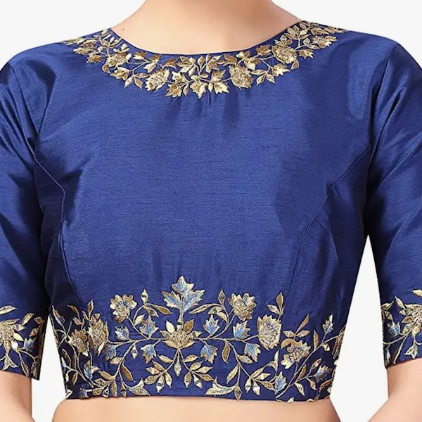 Royal Blue Silk Top - Etsy