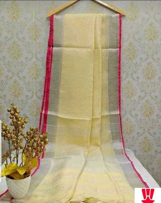 Free Shipping Linen saree Linen Silk Saree Organic Linen by | Etsy