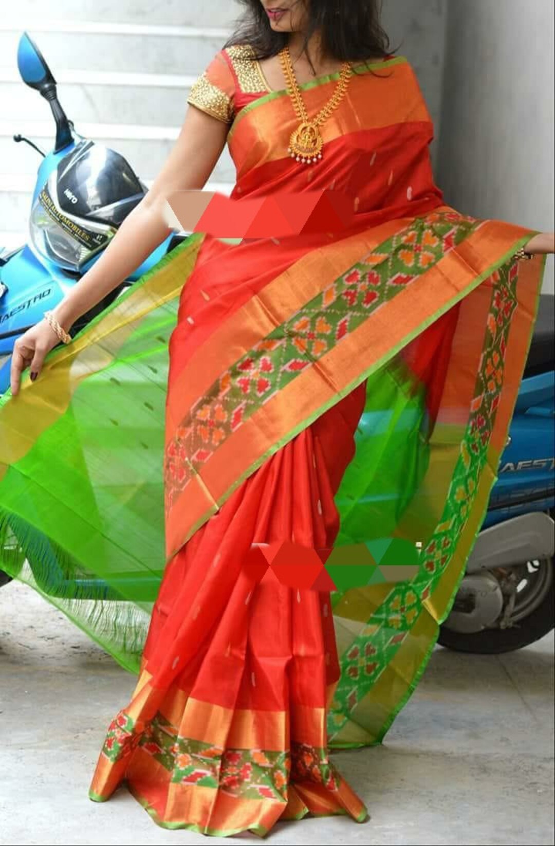 Ikkat Saree Pochampalli Uppada Saree Pattu Sari Free Shipping Sarees ...