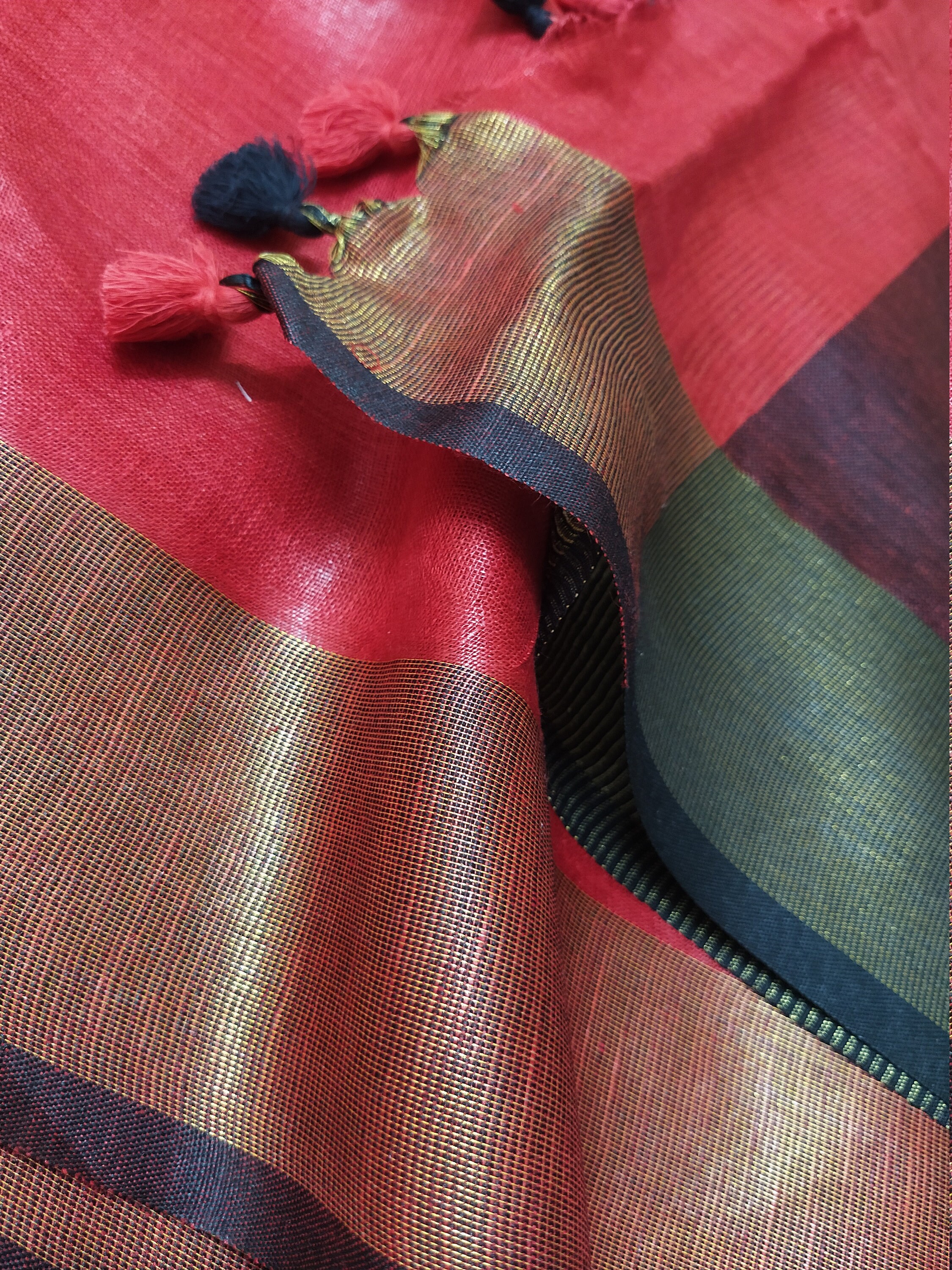 Free Shipping Maroon Linen saree Pure Linen Sari Organic Linen | Etsy