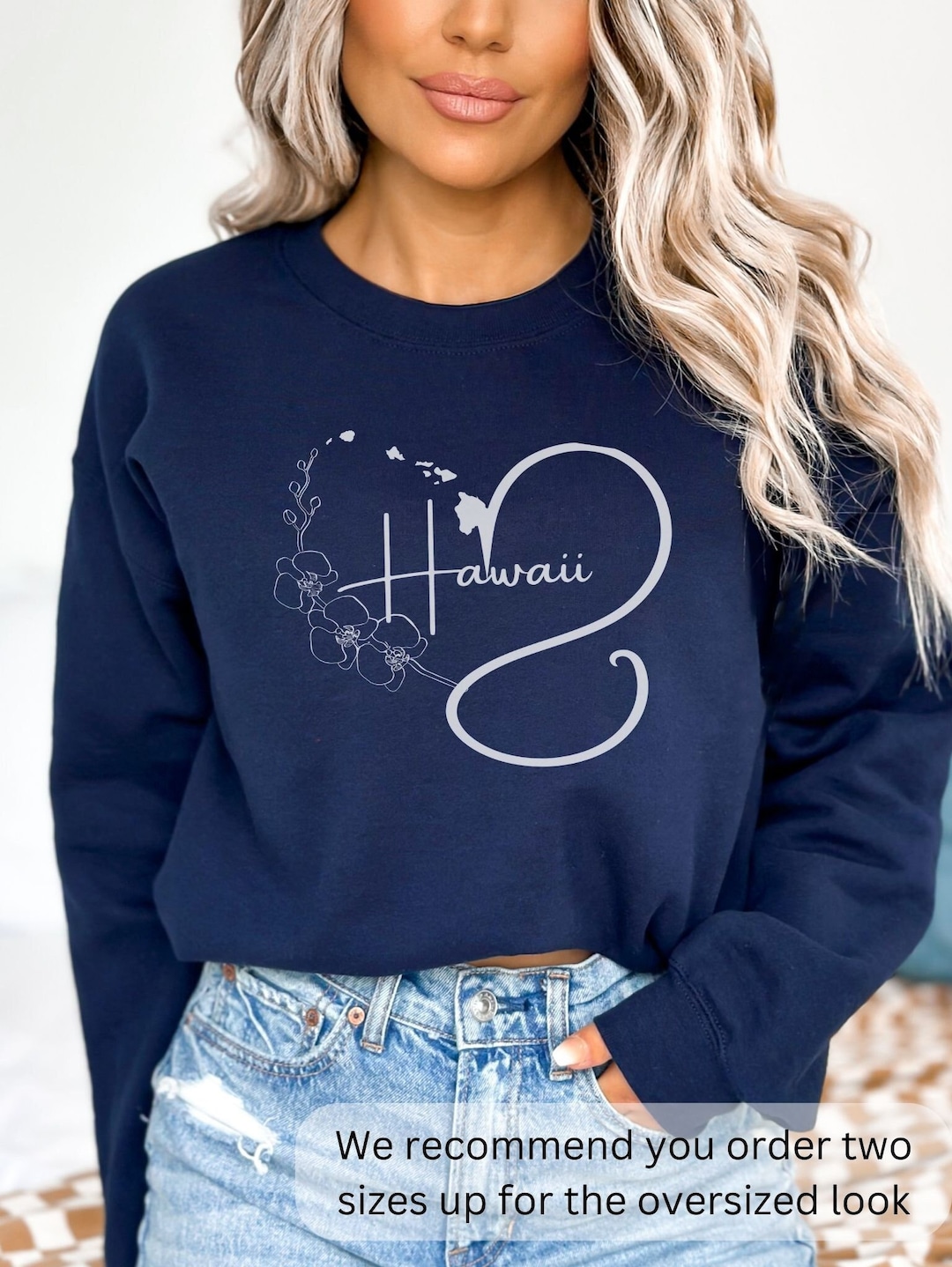 Hawaii Sweatshirt Hawaii Crewneck Sweatshirt Aloha Shirt Maui ...