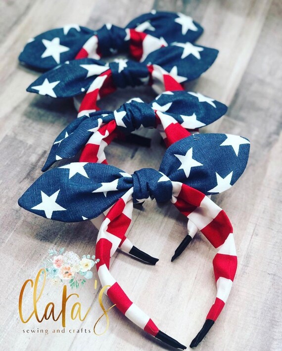 All American Headbands/ Top Knot Headband/ Girl Headband/ - Etsy