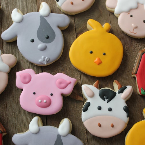 Zoo Animal Birthday Sugar Cookies Safari Birthday Party | Etsy