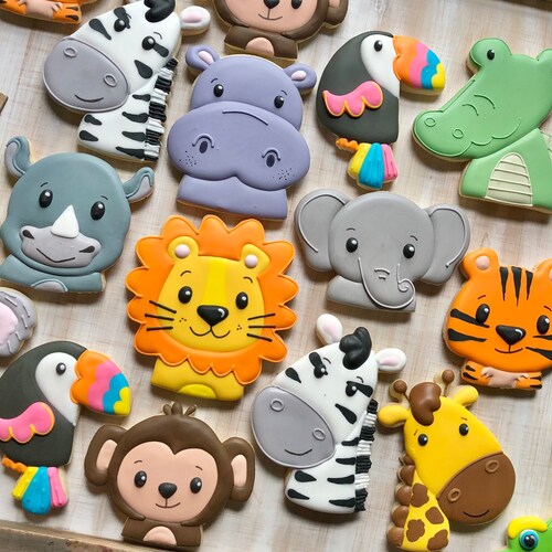 Ultimate Zoo/safari Animal Decorated Cookies - Etsy