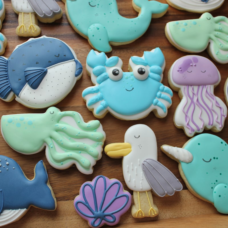 Ocean Cookies - Etsy