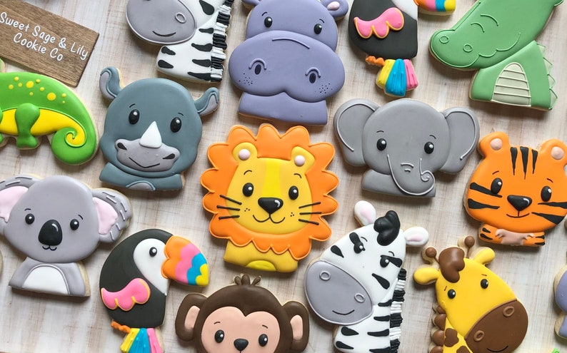 Ultimate Zoo/safari Animal Decorated Cookies - Etsy