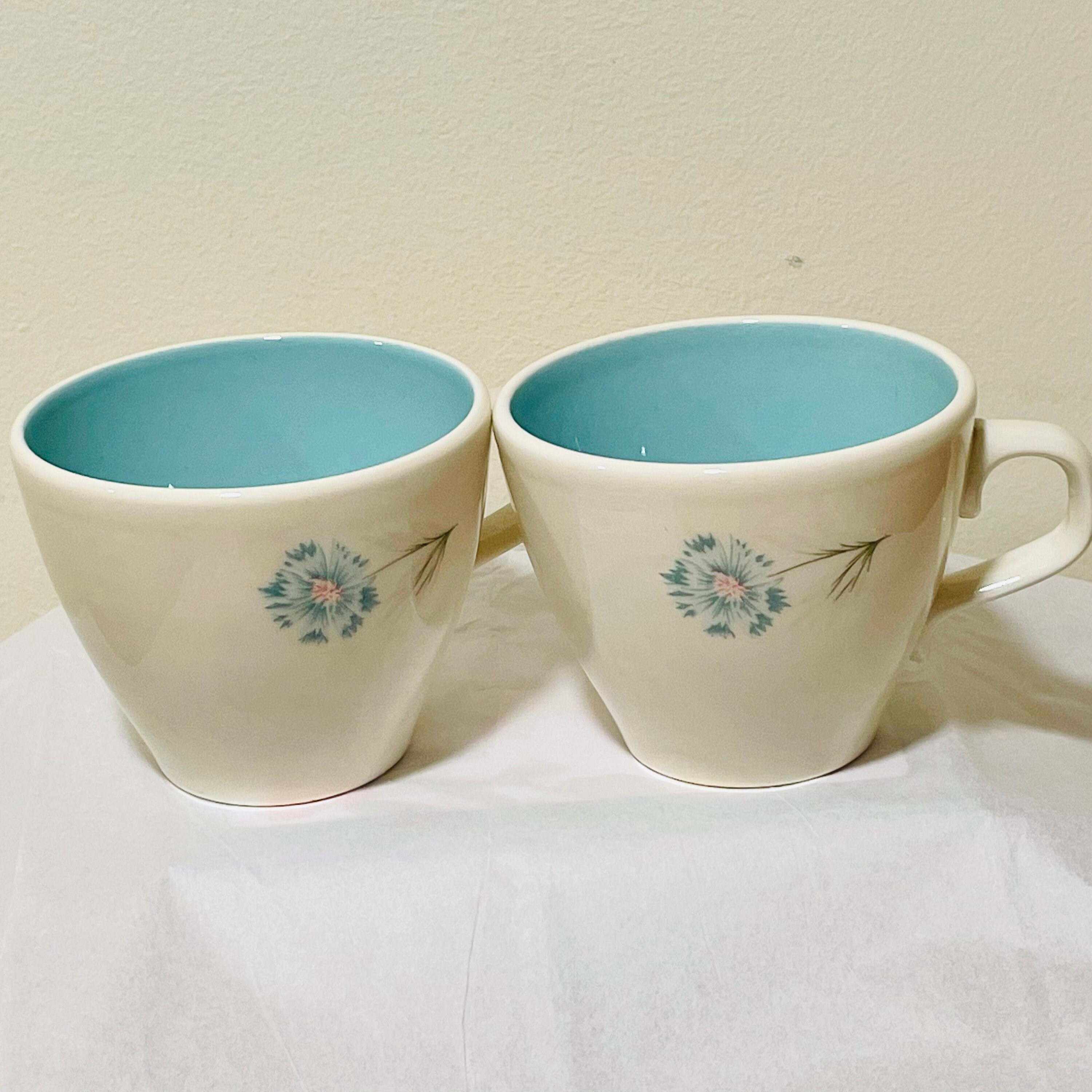 Vintage Taylor, Smith & Taylor Set 2 Cups Replacement Ever Yours Boutonniere Pattern Mid ...