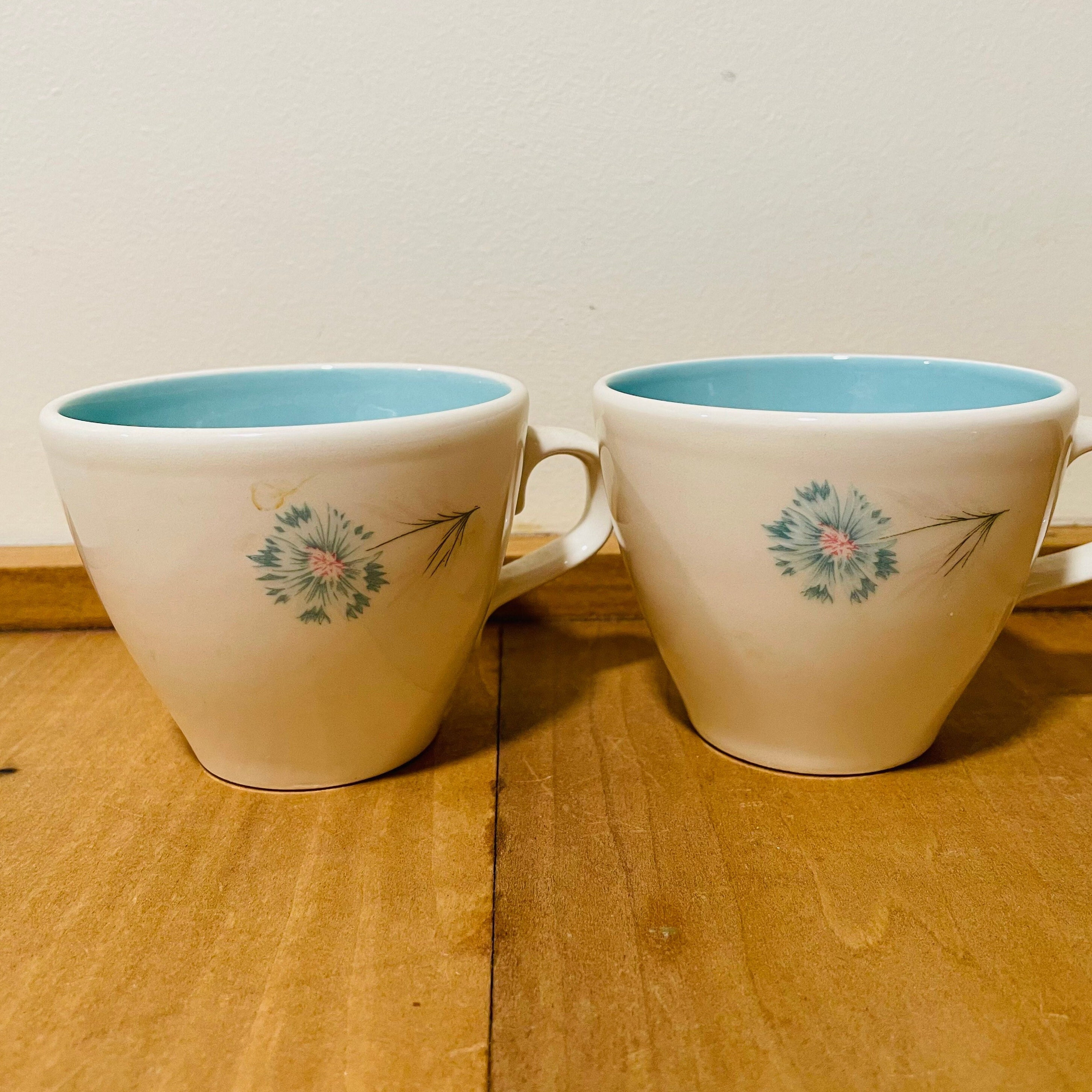 Vintage Taylor, Smith & Taylor Set 2 Cups Replacement Ever Yours Boutonniere Pattern Mid ...