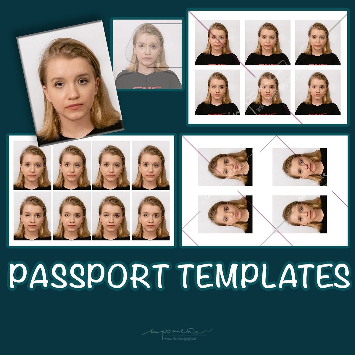 BUNDLE of 18 PASSPORT Picture TEMPLATES - Lots of Countries - Easy and ...