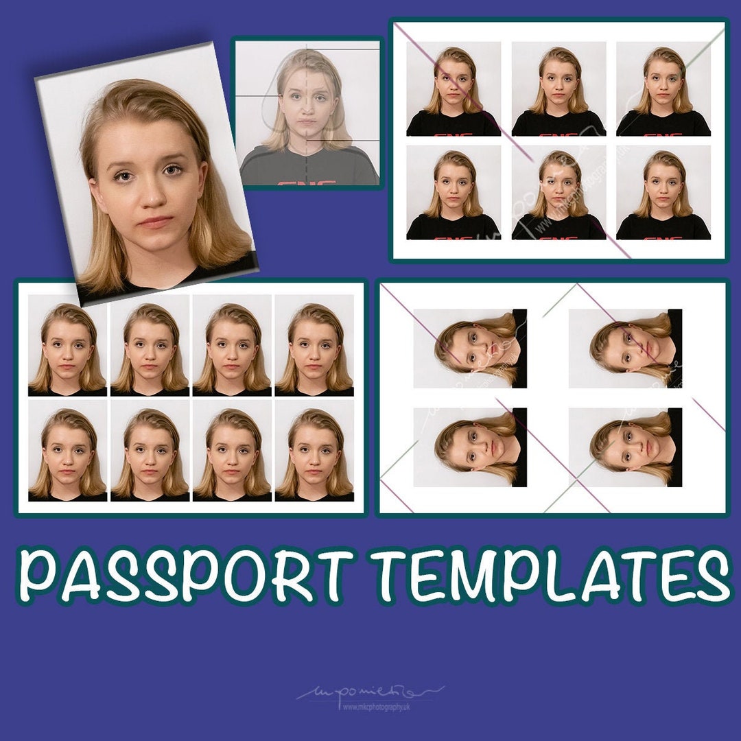 FRENCH PASSPORT Pictures TEMPLATES - Easy and Printable - True to Size ...