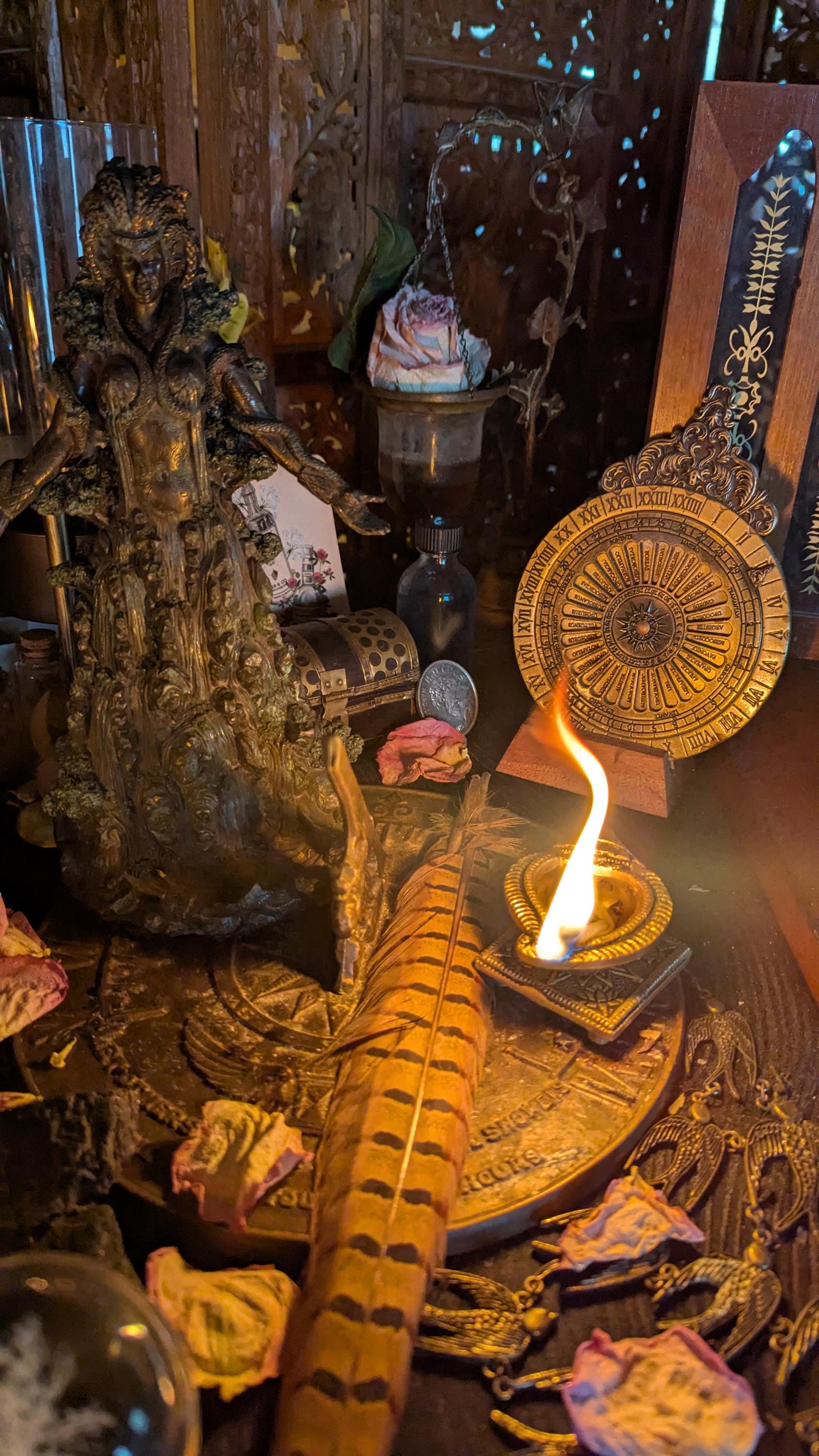 Custom Fire Service - Oil Lamp Blessing - Fire Scrying - Divination ...