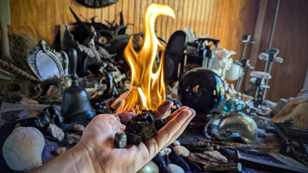 Ritual Fire Charcoal & Ash- Fire Element - Magical Protection ...