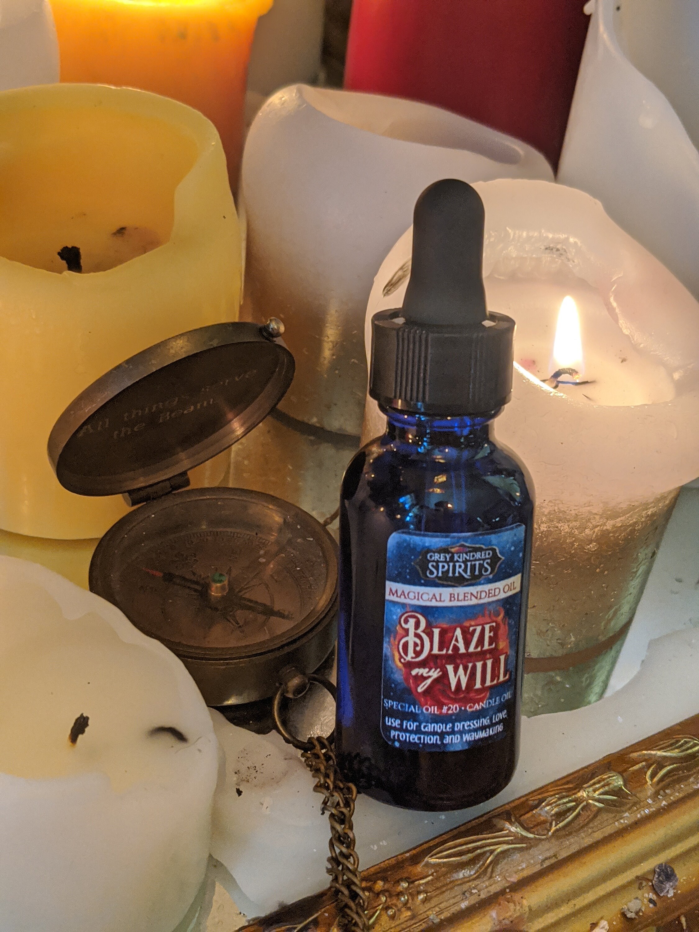 Blaze My Will Spell Oil • Special Oil #20 • Candle Oil • Wick Oil ...
