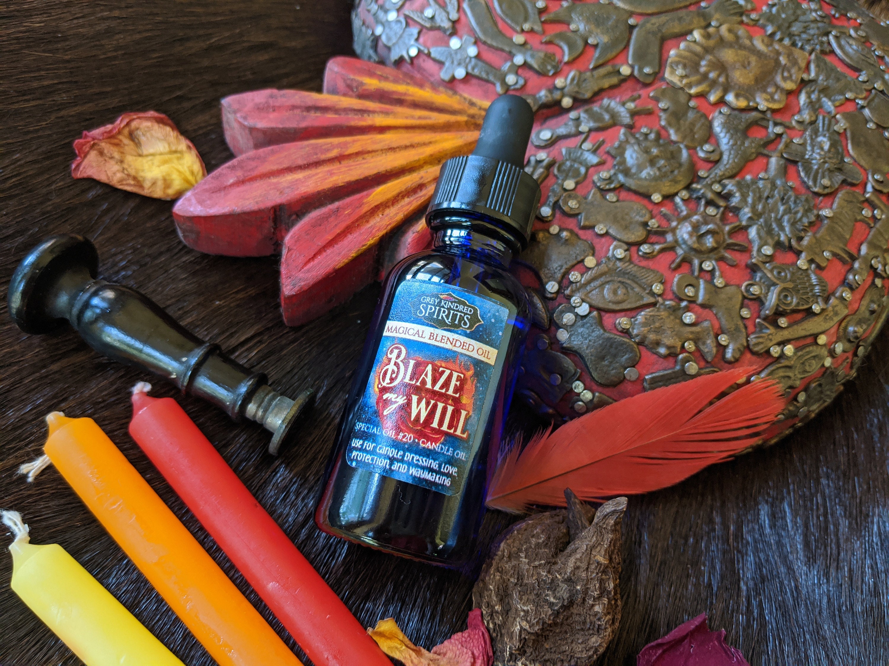 Blaze My Will Spell Oil • Special Oil #20 • Candle Oil • Wick Oil ...