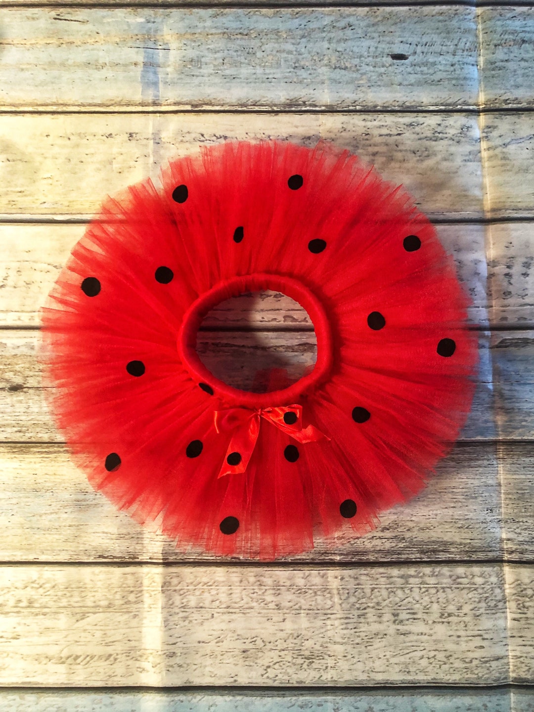 Ladybug Tutu, Red Black Polka Dots Tulle Tutu, Skirt Tutu for Girls ...