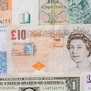 Foreign Currency- Collage of Paper Money From Around the World *digital ...