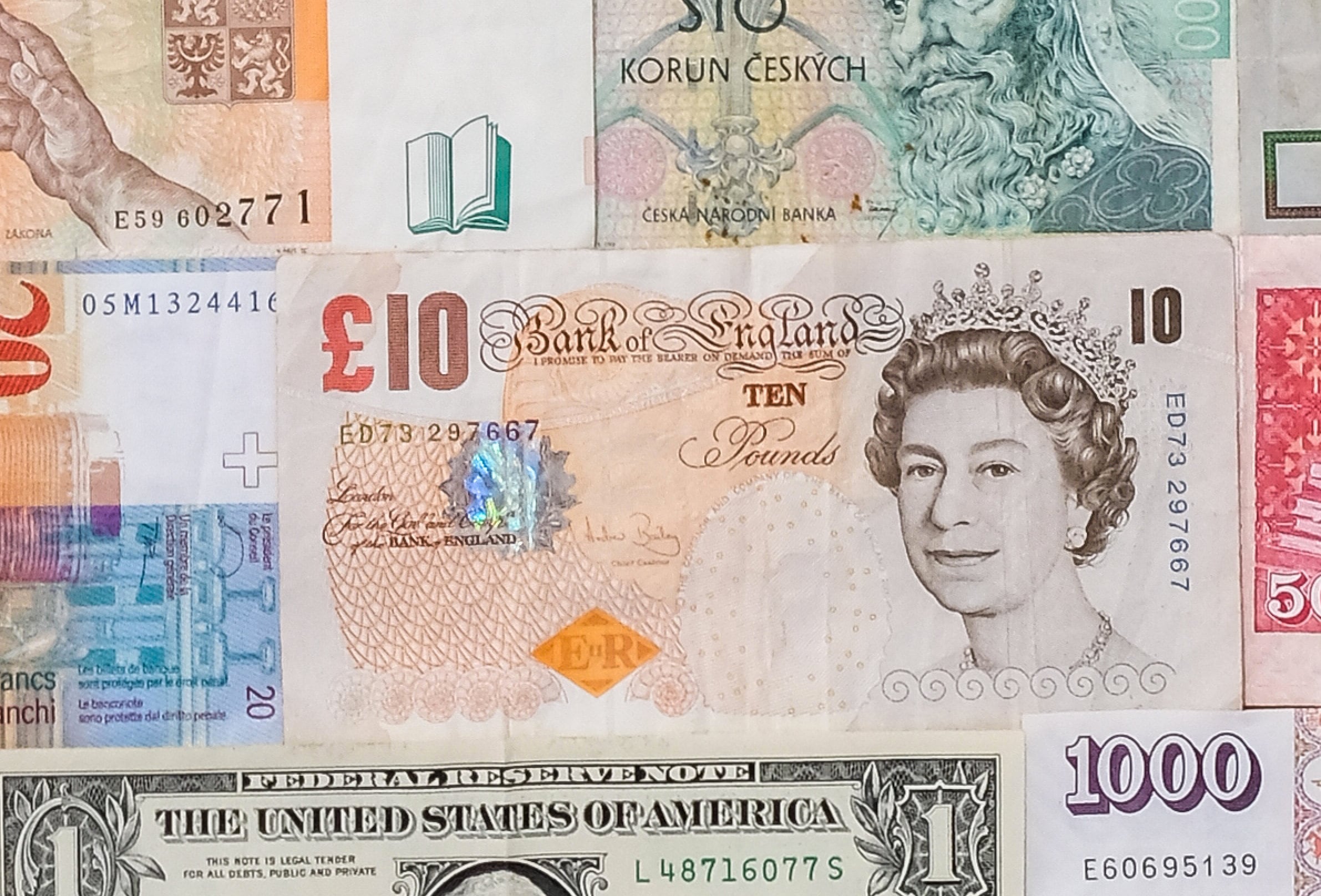 Foreign Currency- Collage of Paper Money From Around the World *digital ...