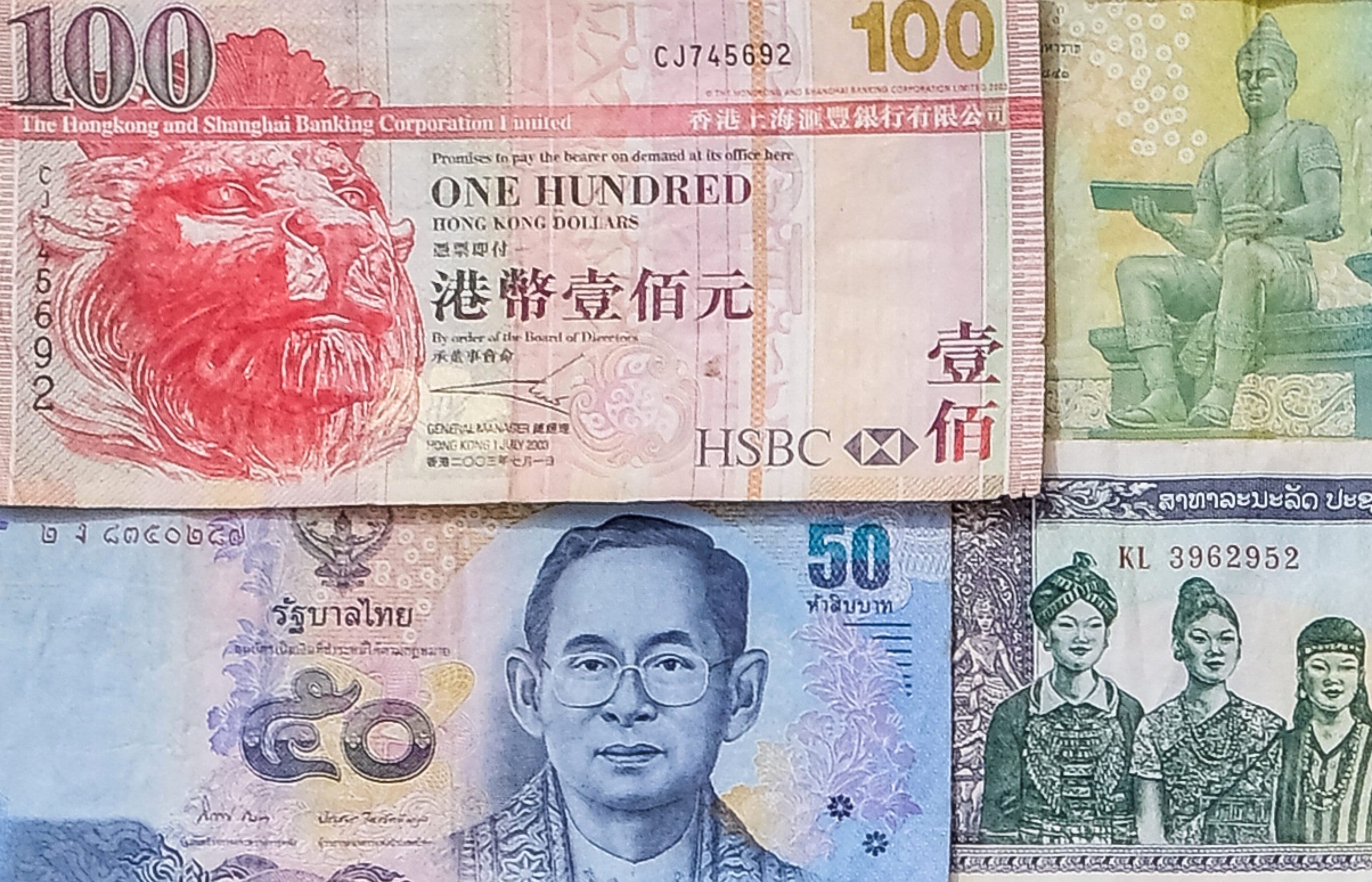 Foreign Currency- Collage of Paper Money From Around the World *digital ...