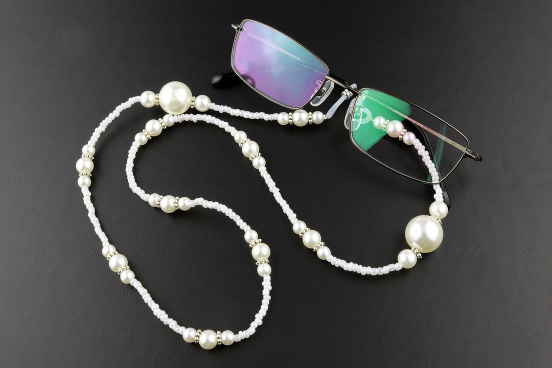 2 Pack Anti-slip Beaded Glasses Chain/cord for Spectacles & Sunglasses ...