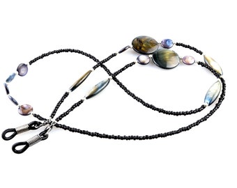 Multi-Colour Beaded Eyeglasses Chain & Necklace Anti-slip | Etsy