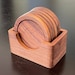 Handmade Walnut Wood Coasters and Holder Set of 6 Coasters - Etsy