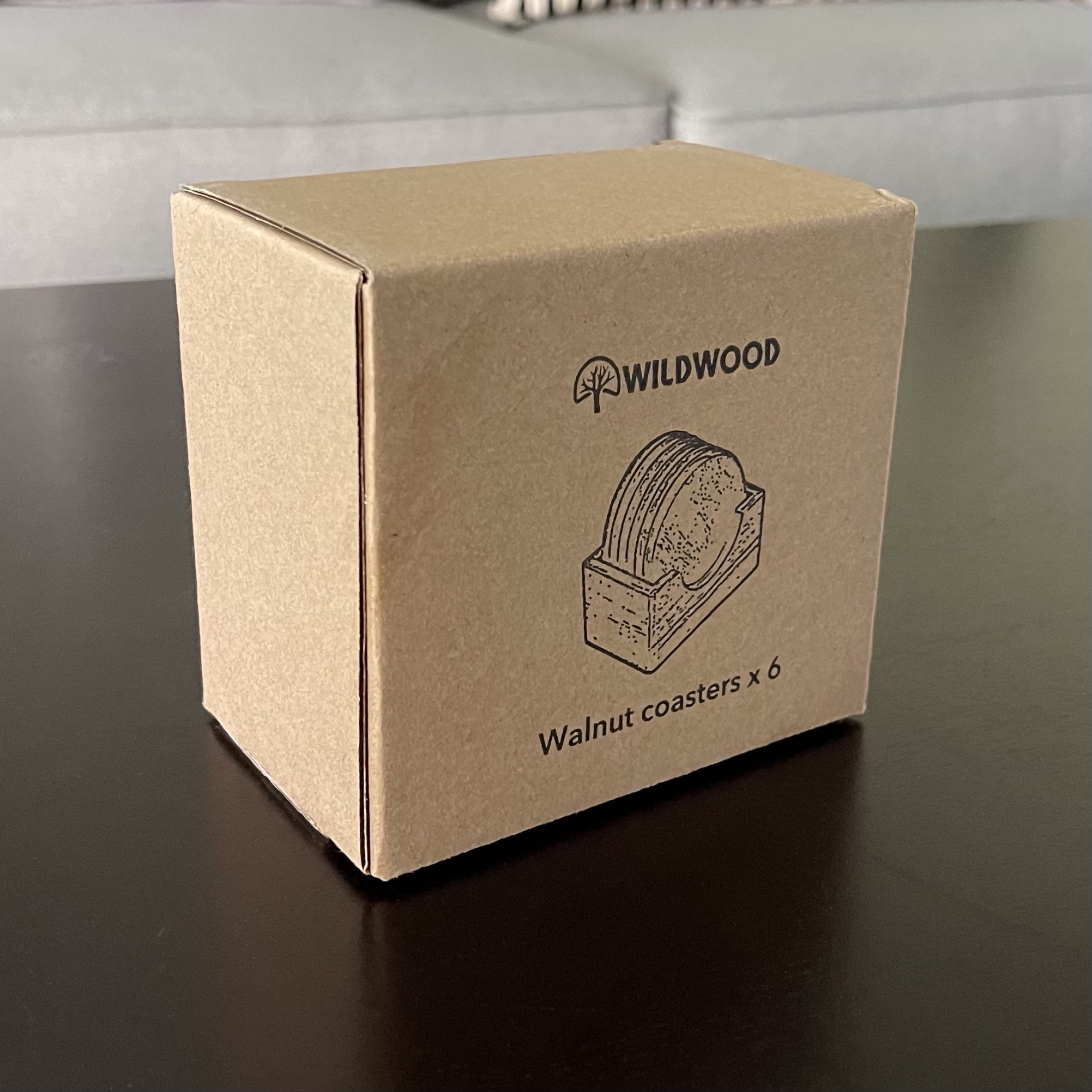 Handmade Walnut Wood Coasters and Holder Set of 6 Coasters - Etsy