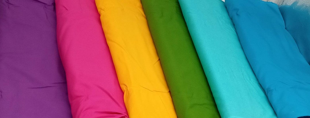 Solid Cotton Fabric by the Yard - Etsy