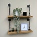 Shelving, Rustic Shelves, Chain Shelf, Hanging Shelves. - Etsy UK
