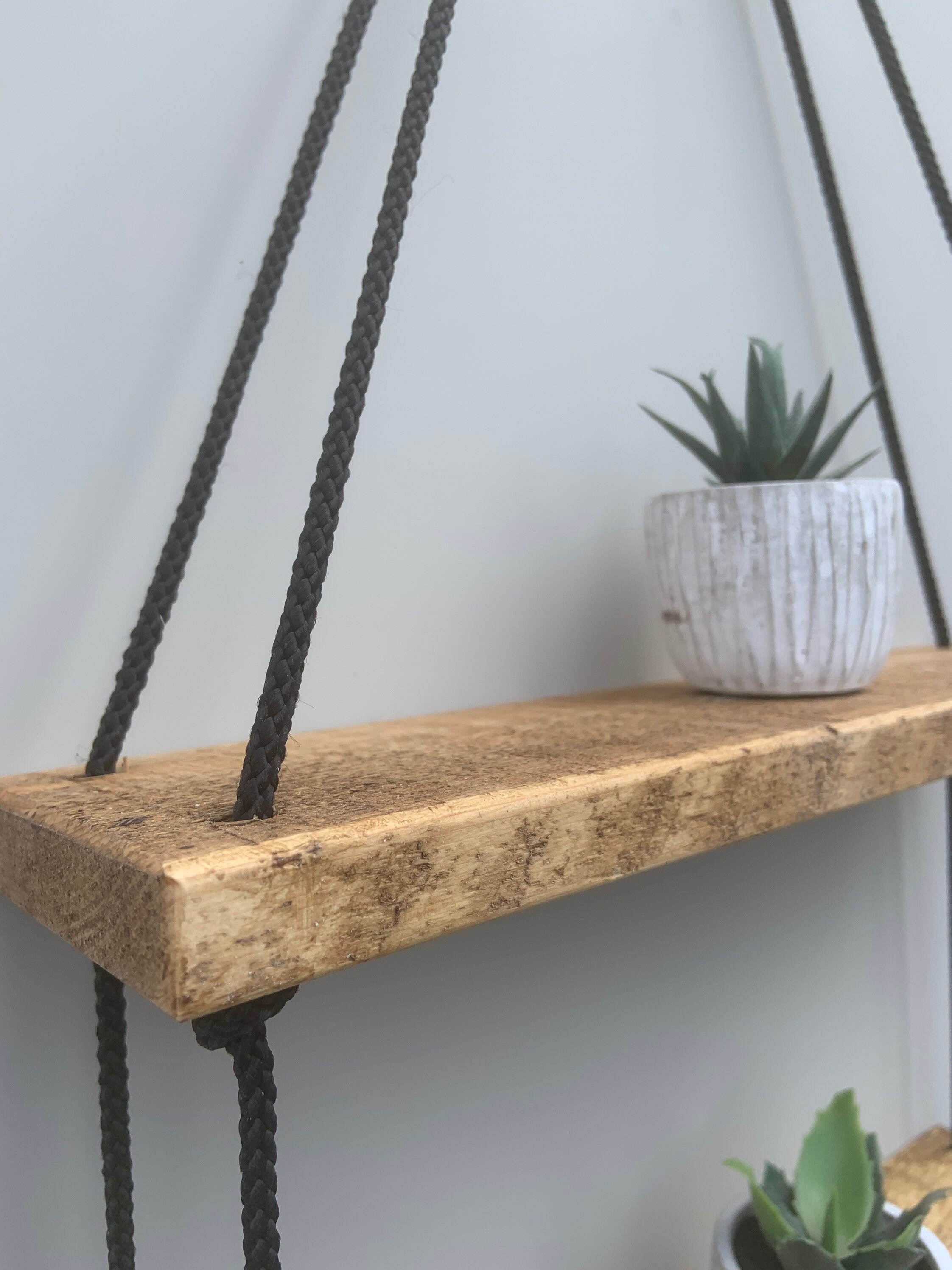 Rustic Ladder Shelf (waxed) - Etsy UK