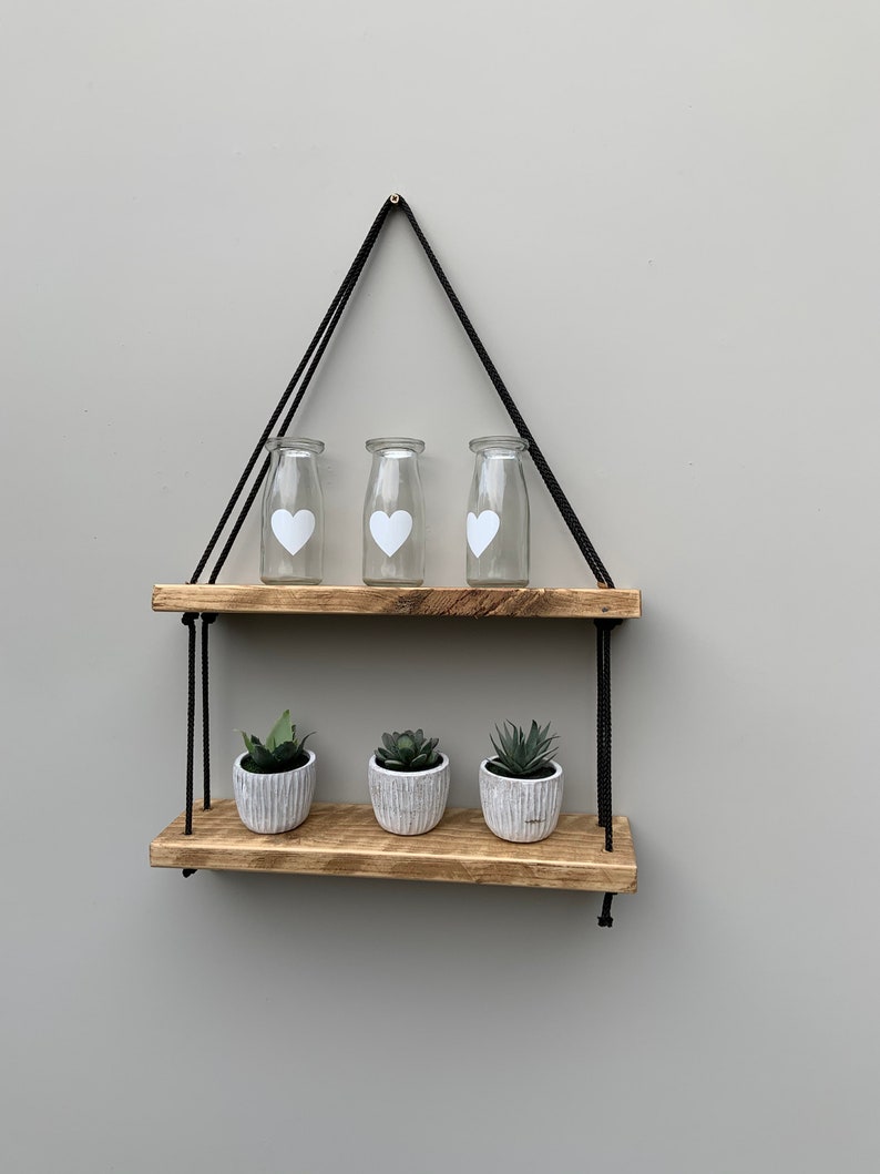 Rustic Rope Shelving | Etsy