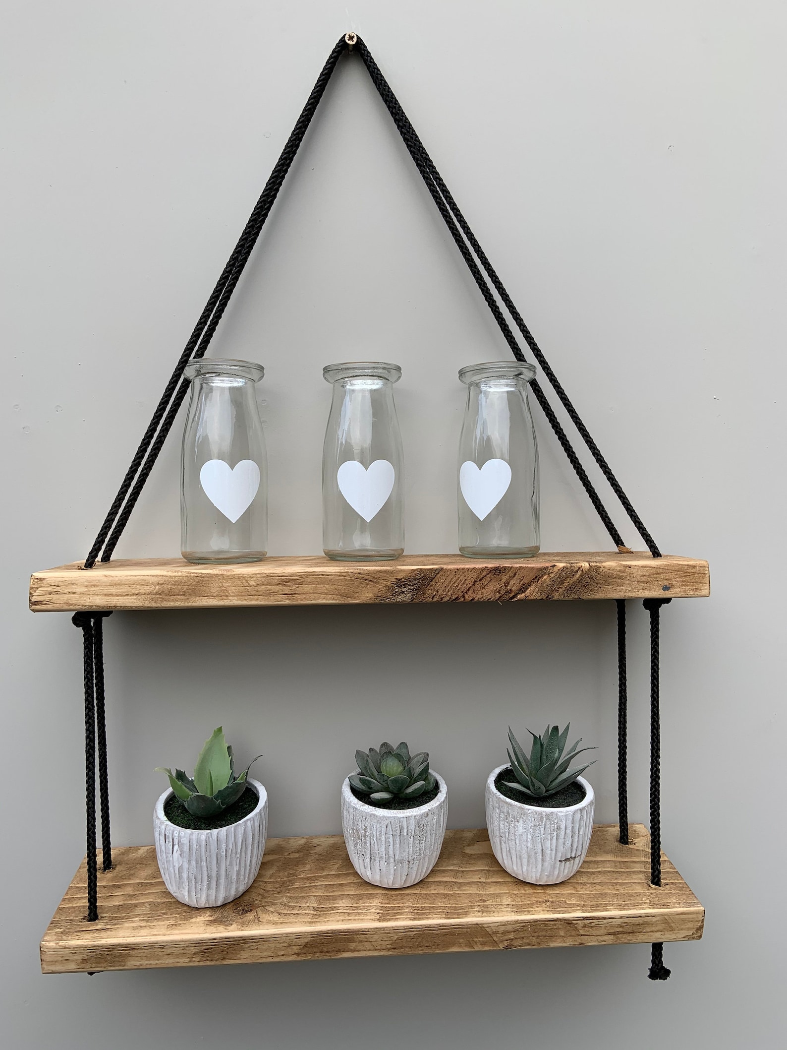 Rustic Rope Shelving | Etsy