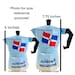 Hand Painted Dominican Moka Pot: Decorative Coffee Maker, Coffee Lover ...