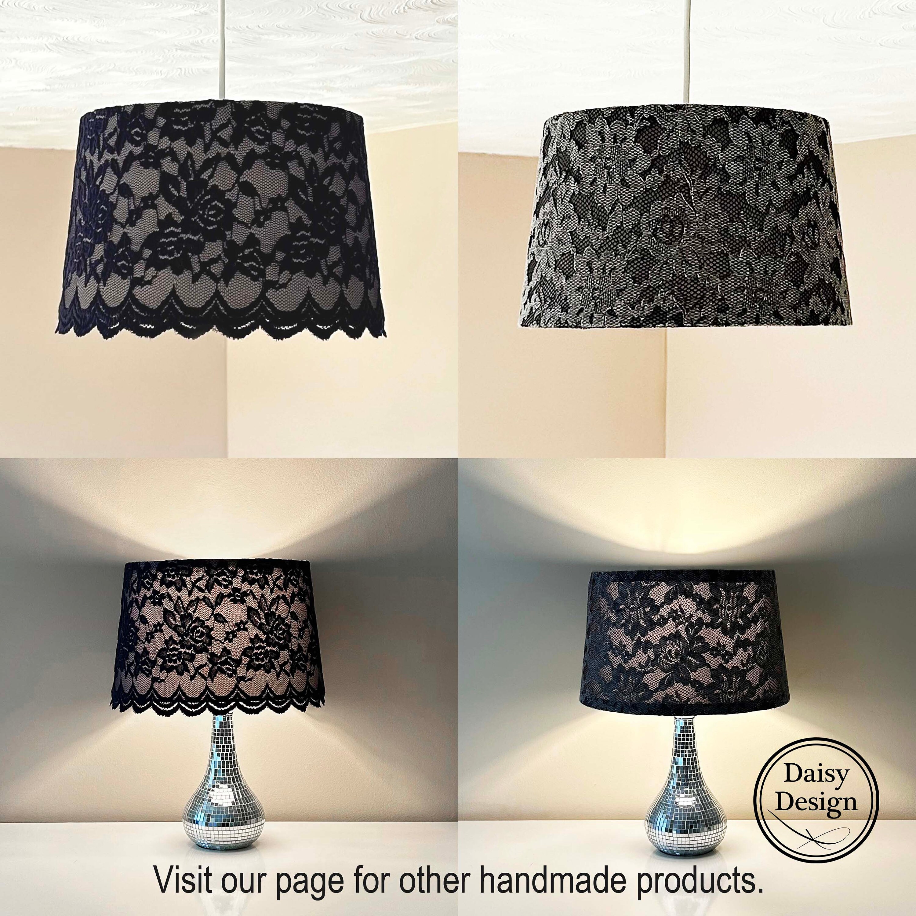 Lace Table Lampshade, Lace Floor Lampshade, Lace Ceiling Lampshade ...
