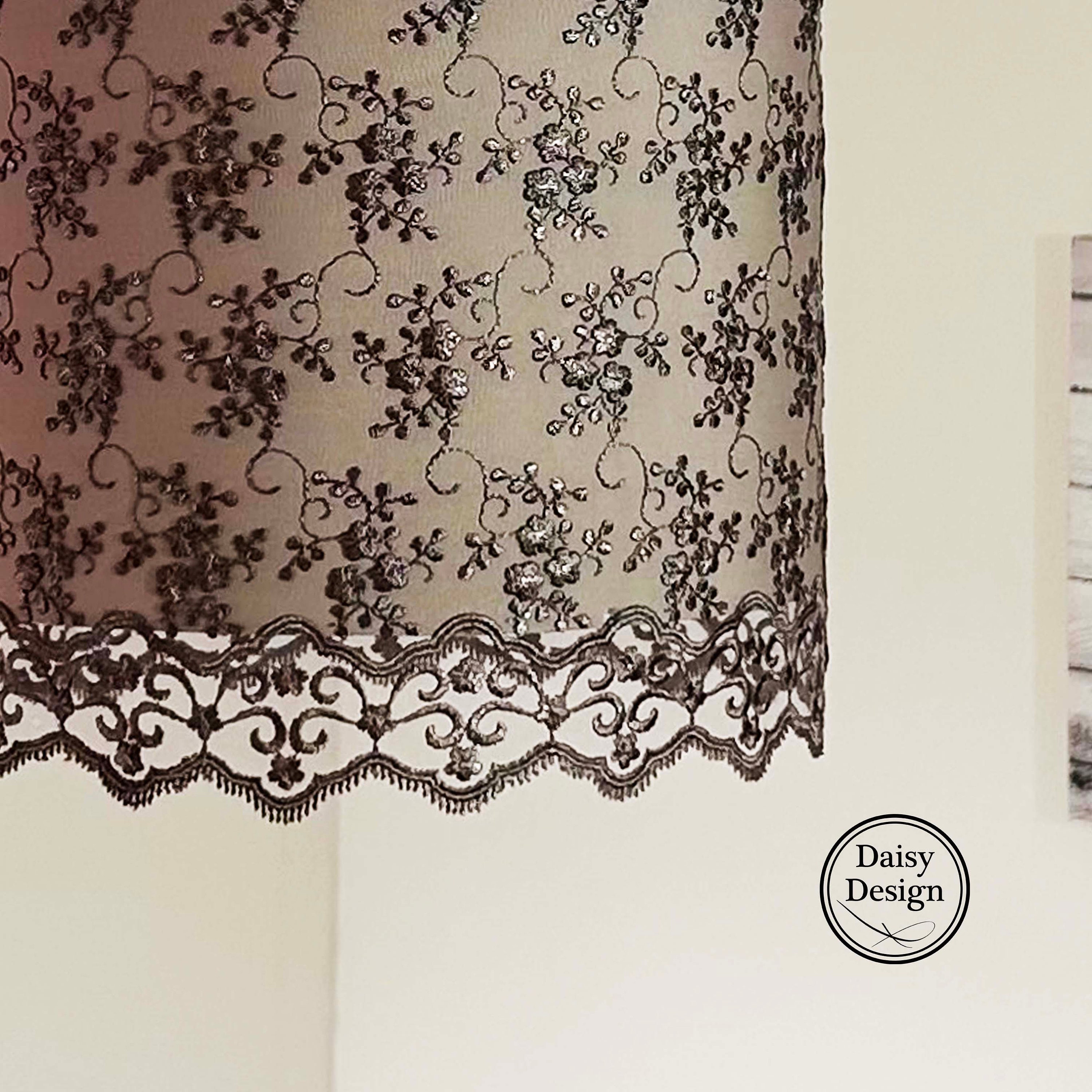 Luxury Lace Ceiling Lampshade, Lace Chandelier, Lace Pendant Light ...