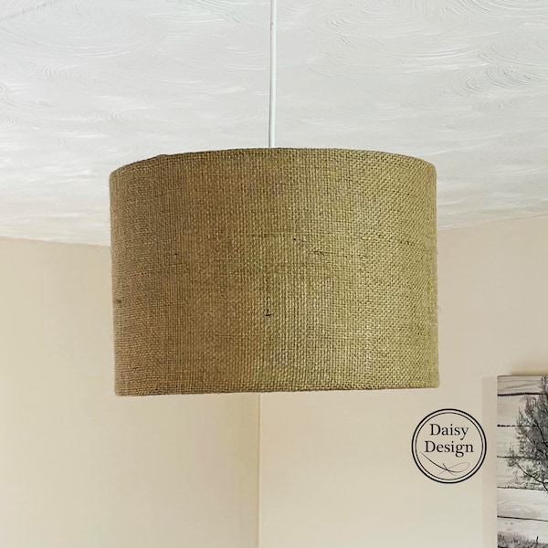 Hessian Lamp Shades - Etsy UK