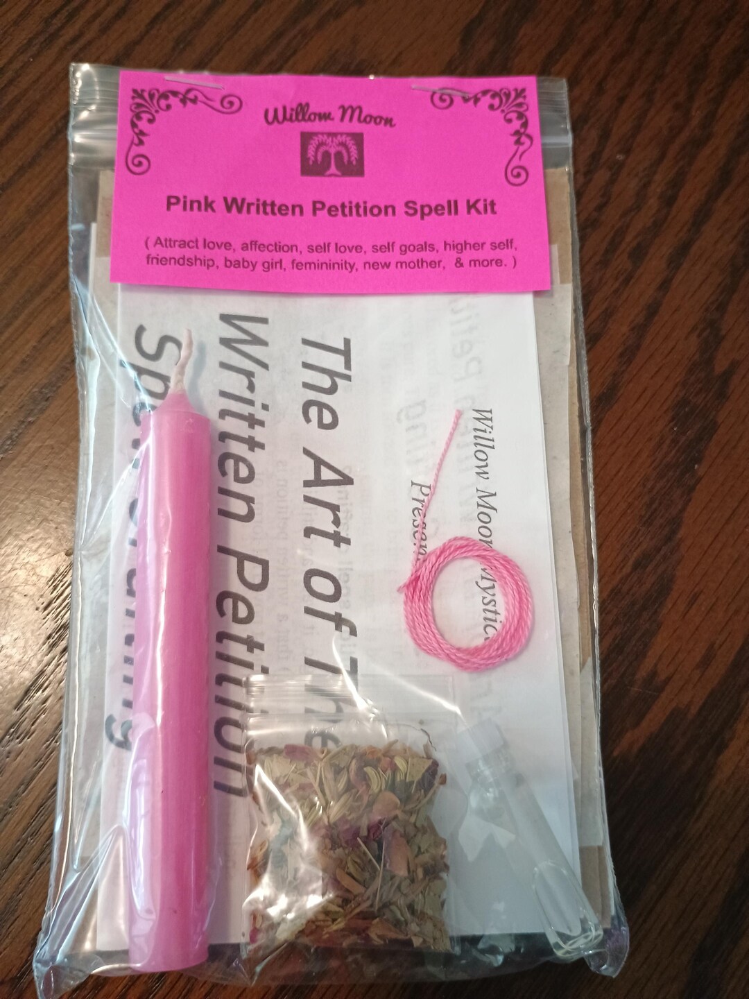 Pink Petition Ritual Kit ***BONUS*** the Art of the Written Petition ...