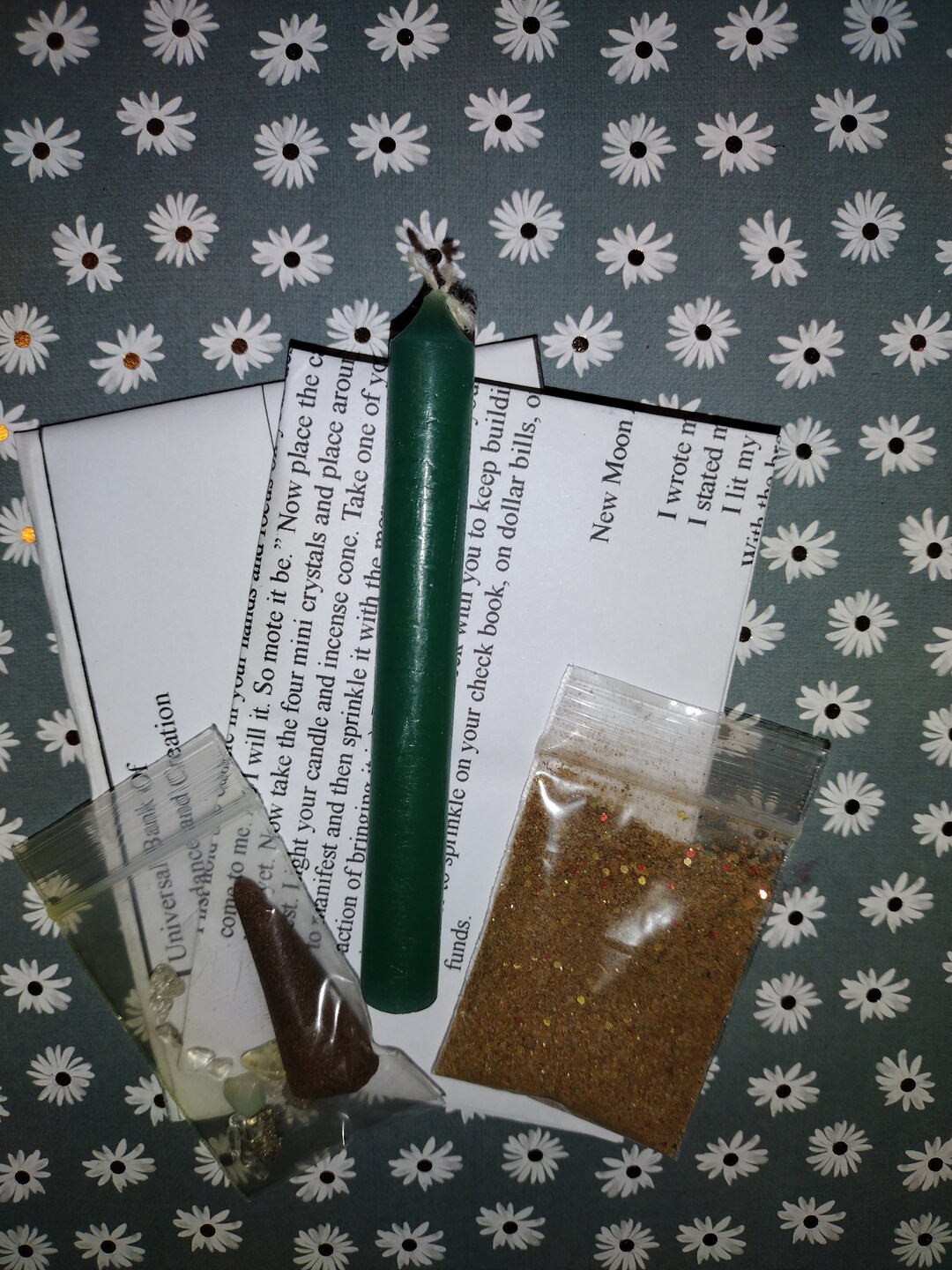 New Moon Abundance Check Ritual Kit - Etsy